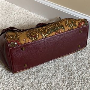 Isabella Fiore | Bags | Isabella Fiore Beaded Brown Studded Purse ...